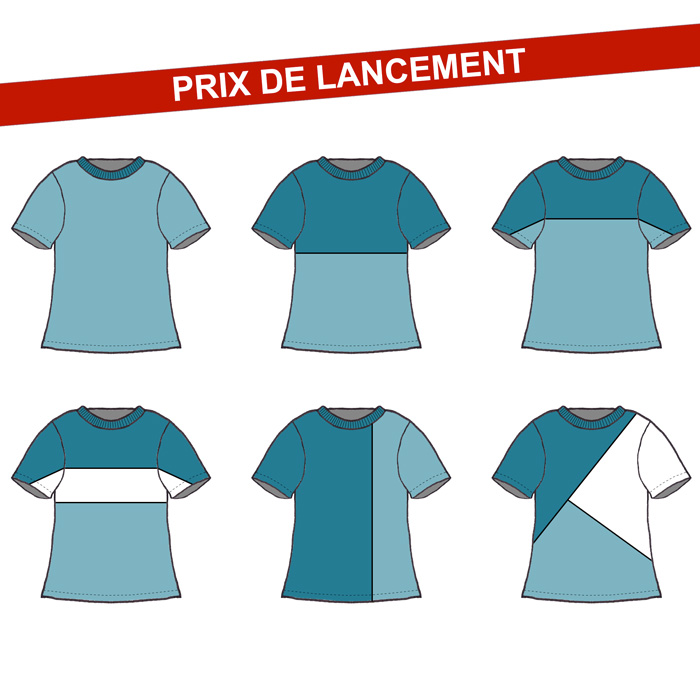 Patron T-shirt enfant mini Murano – De fil en Lily